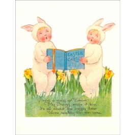 Vintage Easter Card - Sing a Song