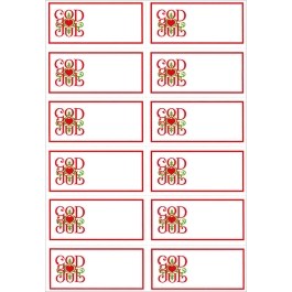 God Jul Gift Labels
