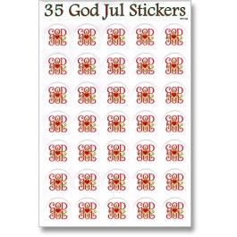 God Jul Stickers