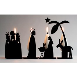 Nativity Candleholder Set